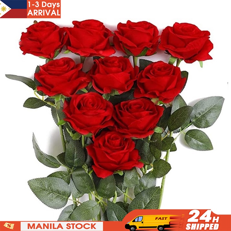 Artificial Rose Flowers Fake Holding Bouquet Hotel Wedding Valentine's ...