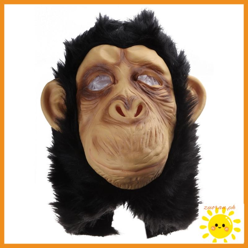 ZUOO Novelty Monkey Creepy Animal Chimp Gorilla for Head Halloween ...