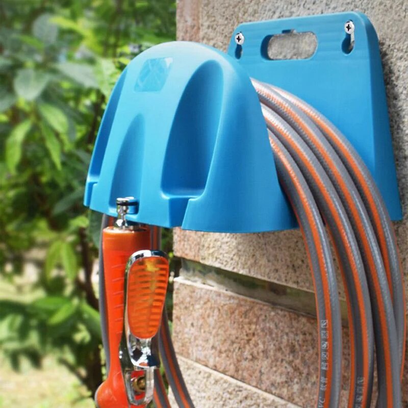 Wall Plastic Rack Mounted Garden Irrigation Hose Hanger Tap Holder Pipe ...