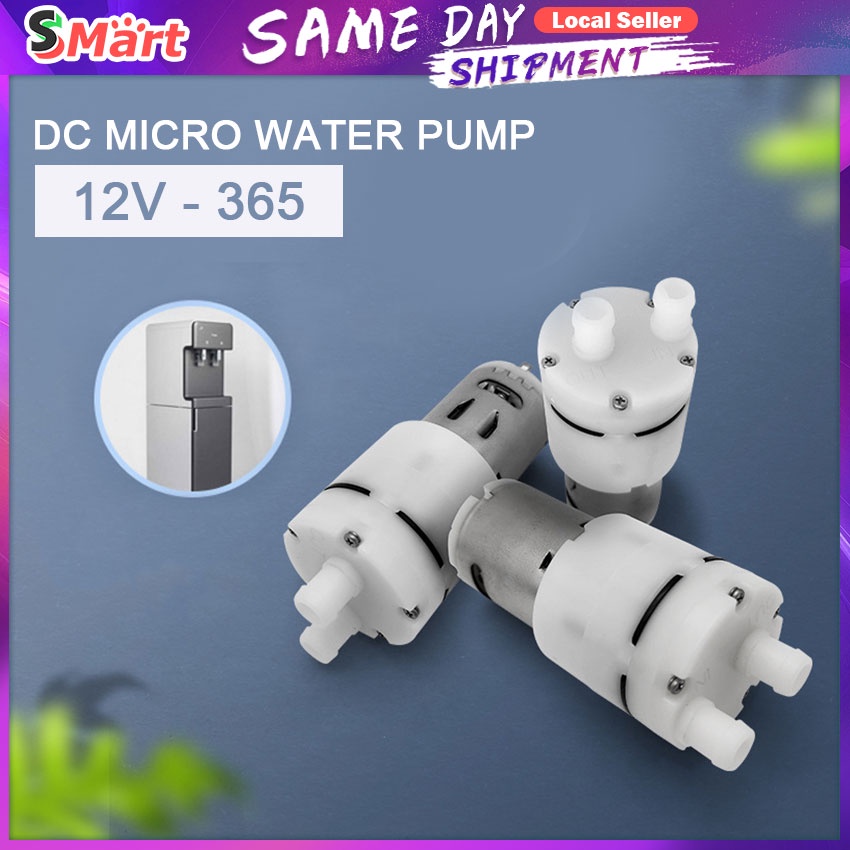 【In Stock】365 DC Aquarium Diaphragm Water Pump Mini Electric Pumping ...