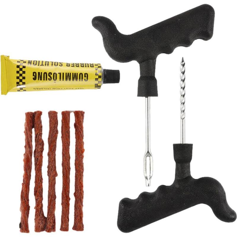 CarBikeMotorcycle Tire Repair Kit Tubeless Tire Repair Plugs Tire Patch ...