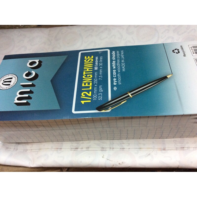( mica one half lengthwise paper 10pads in one ream) new | Shopee ...