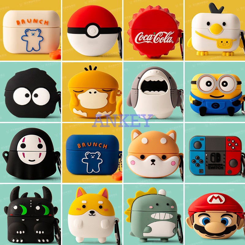 Realme Buds T100 / T110 Earphone Silicone Case Cartoon Earbuds ...