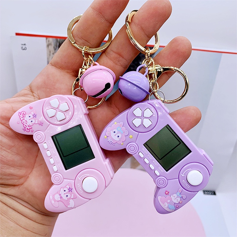 Mini Game Console Toy Puzzle Keychain Tetris Pocket Cute StellaLou ...
