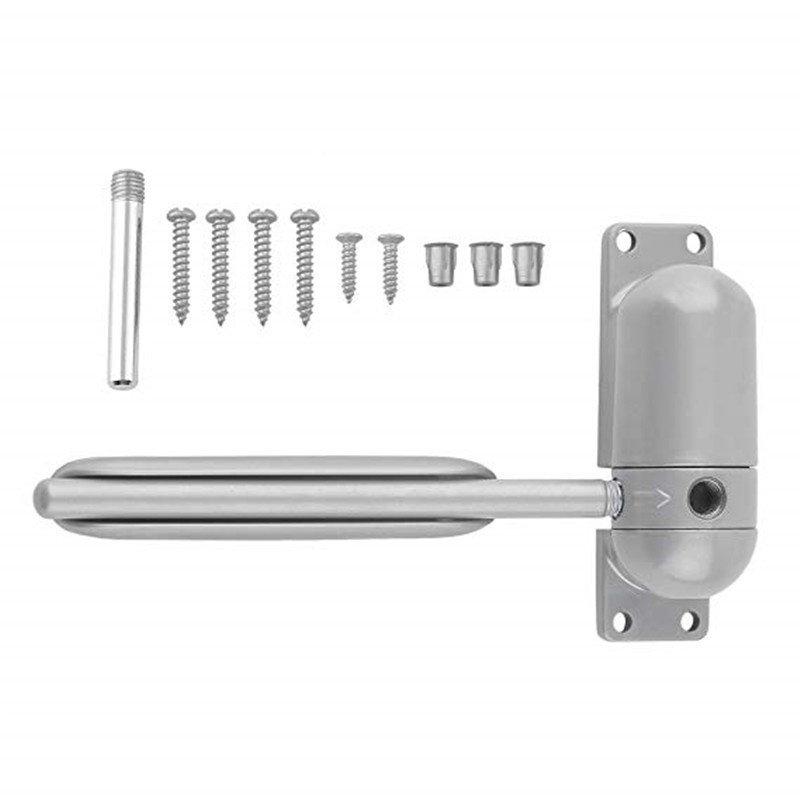 1 Set Gray Mini Automatic Spring Door Closer Adjustable Fire Rated ...