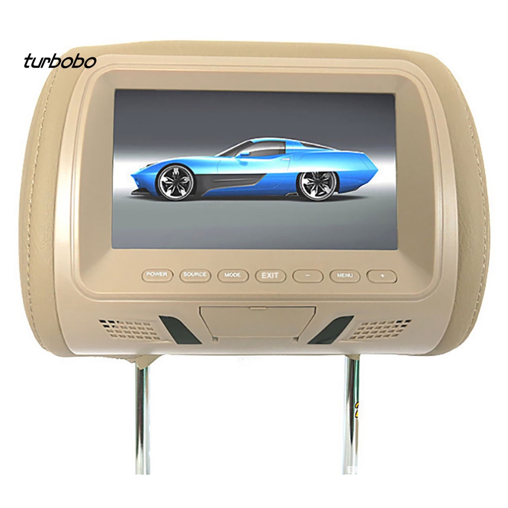turbobo Universal 7 Inch Car Headrest Monitor Rear Seat Entertainment ...