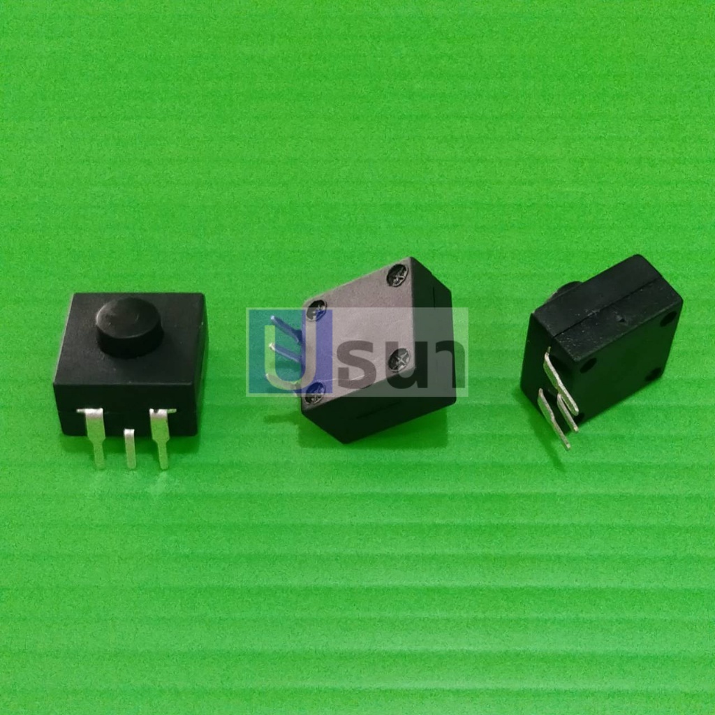 Switch Torch Push Button Flashlight ON-ON-OFF DIP 3 Pin 12x12x9mm 223YD ...