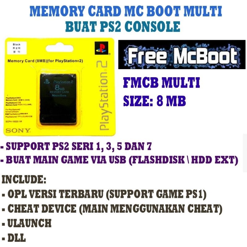 Mc Boot Multi Memory Card for PS2 Console | Shopee Philippines