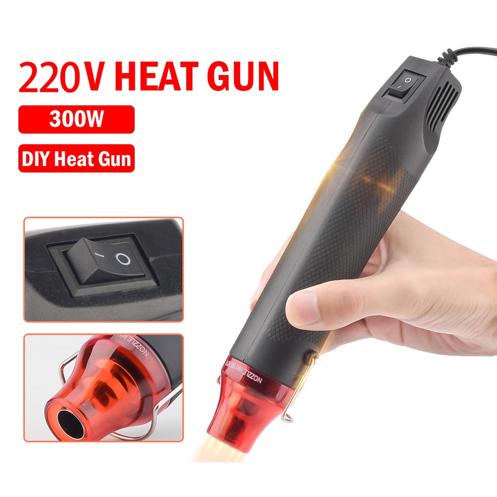 220V 300W Electric DIY Hot Air Heat Gun Hand Tool Embossing Drying ...