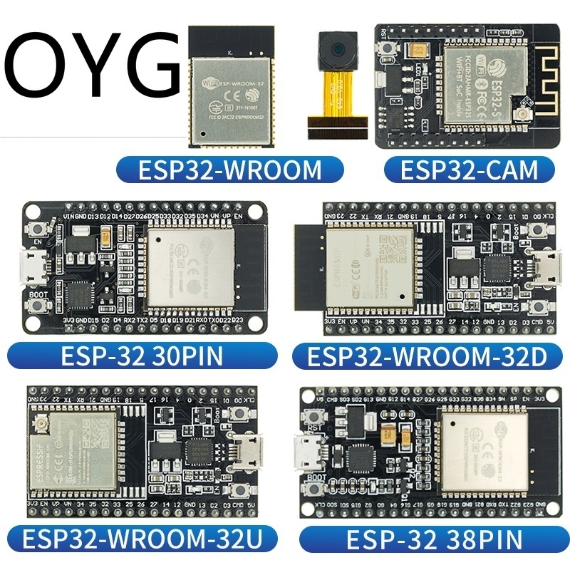 ESP32 Development Board WiFi+Bluetooth Ultra-Low Power Consumption Dual Core ESP-32 ESP-32S ESP ...