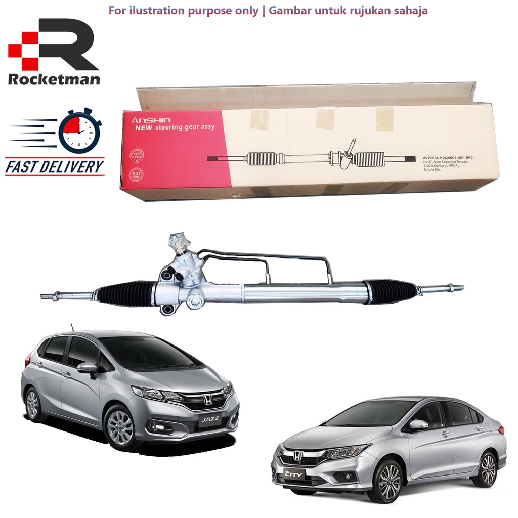 ANSHIN STEERING RACK SET HONDA CITY T9A JAZZ T5A 2014-2019 | Shopee ...