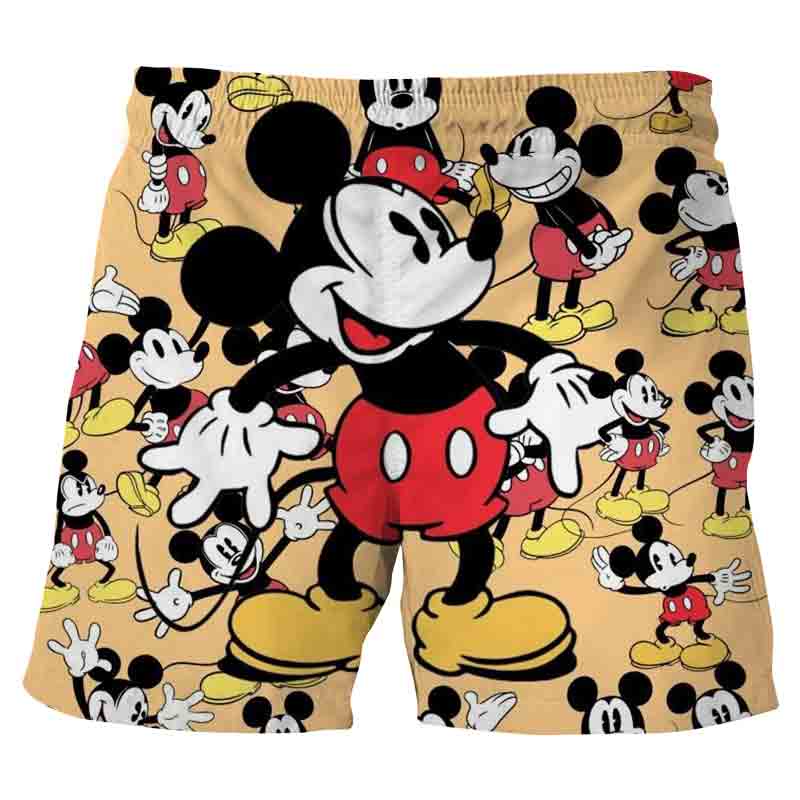 Disney Beach Shorts Cartoon Anime Mickey Minnie Mouse 3D Print Men ...