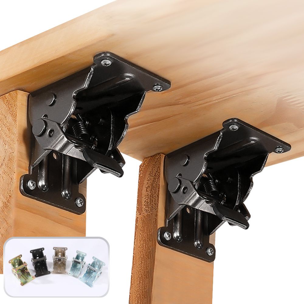 Home 90 Degree Foldable Furniture Brackets Fold Feet Hinges Support ...