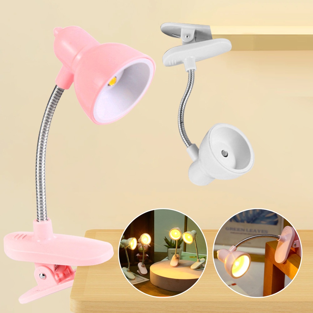 Mini Book Light LED Clamp Reading Lamp Bedside Table For Bedroom Study ...