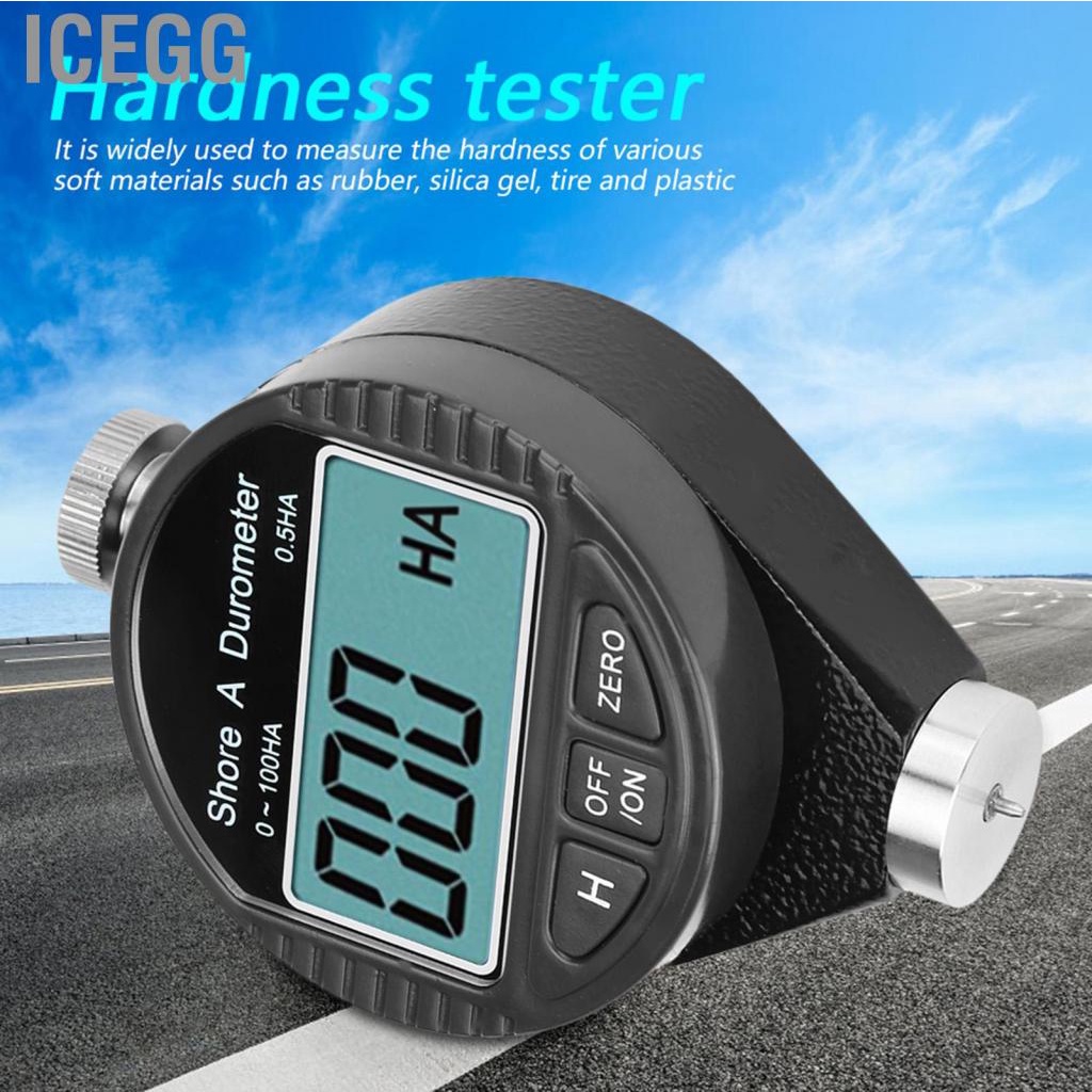Icegg Digital 100HD A Durometer Shore Rubber Hardness Tester LCD ...