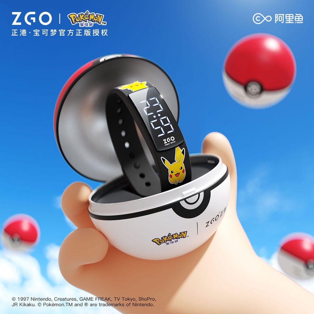 2024 Special Offer Genuine Hong Kong x Pokémon Watch Genuine Pikachu ...