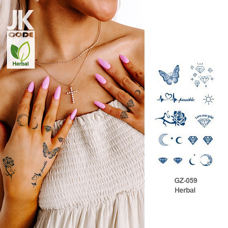 Temporary Tattoo New Herbal Arm Tattoo Sticker Male Female Waterproof ...