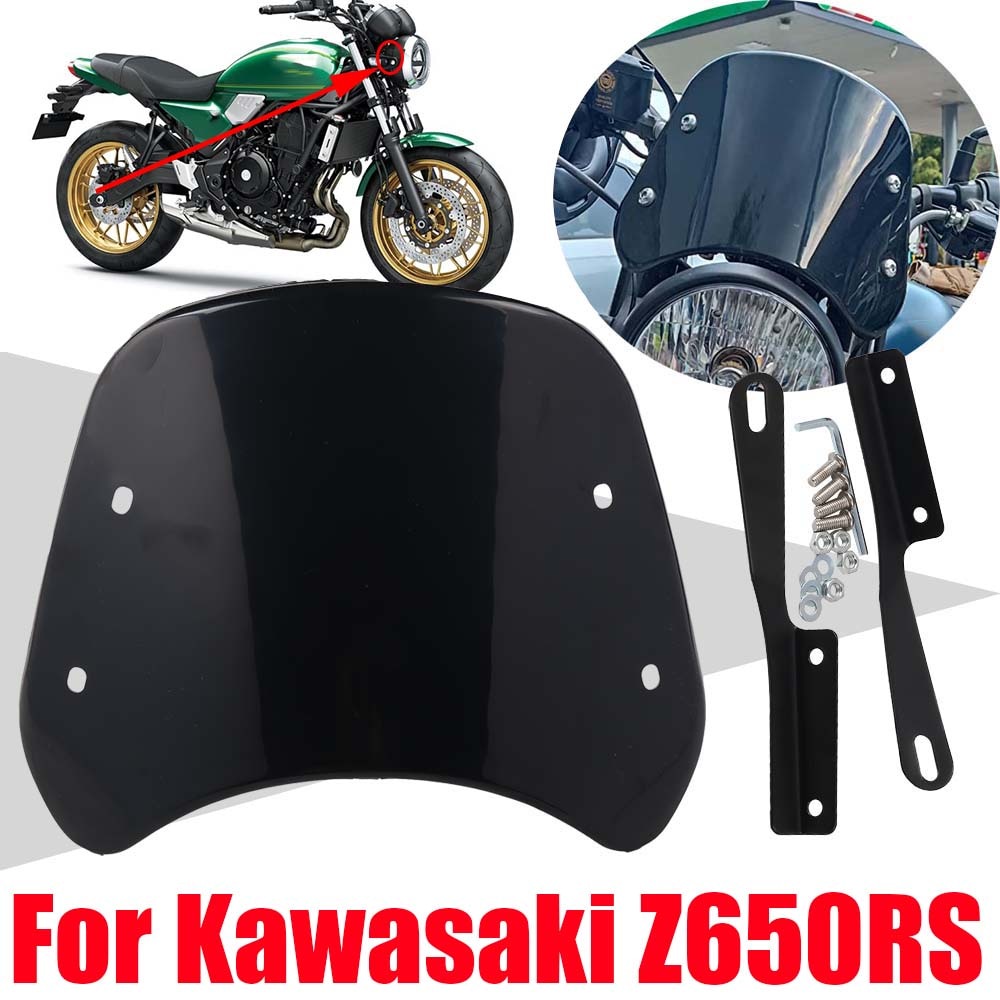 For KAWASAKI Z650RS Z650 Z 650 RS Z 650RS Retro Windscreen Windshield ...