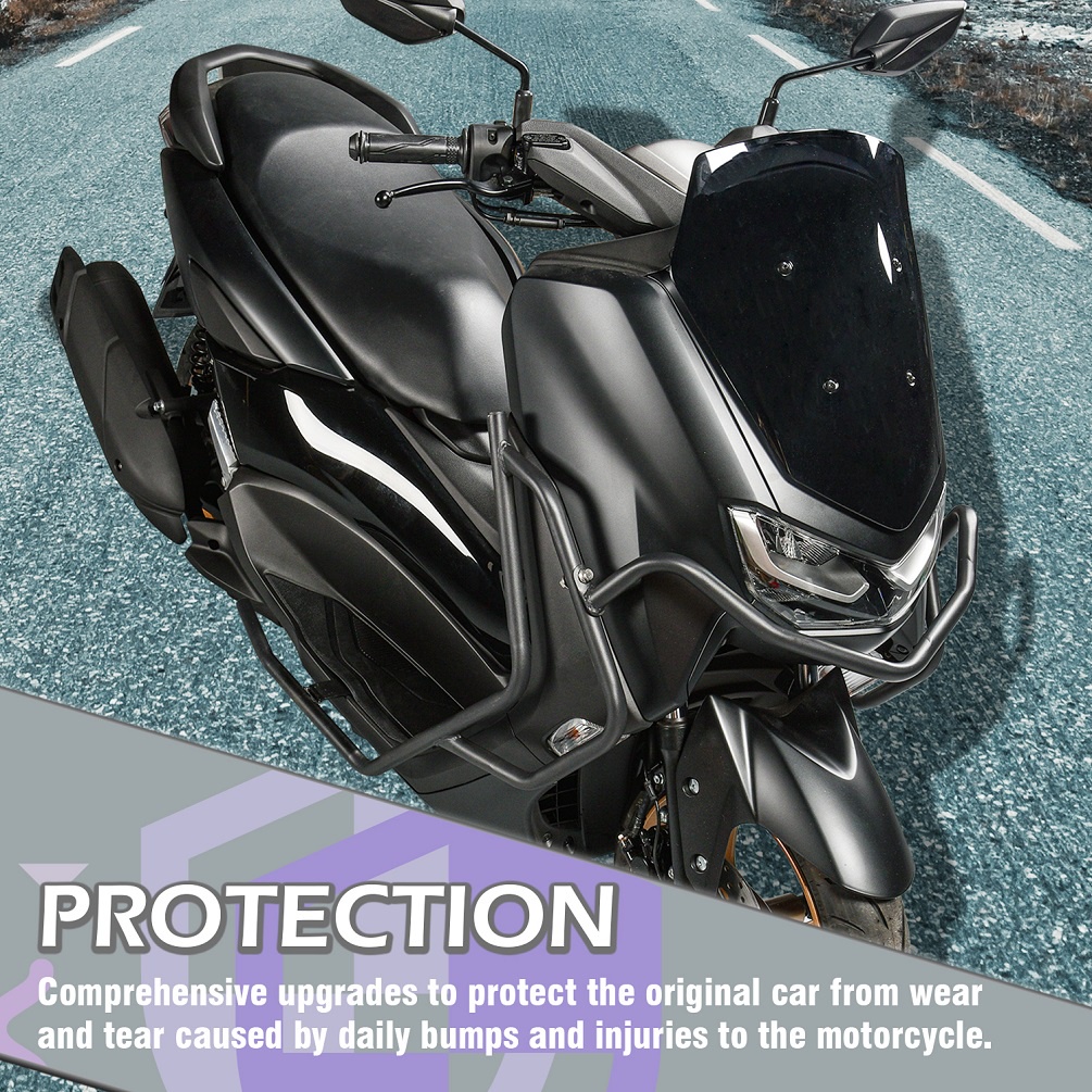 LJBKOALL for Yamaha NMAX 155 2021 2022 2023 Engine Guard Highway Crash ...