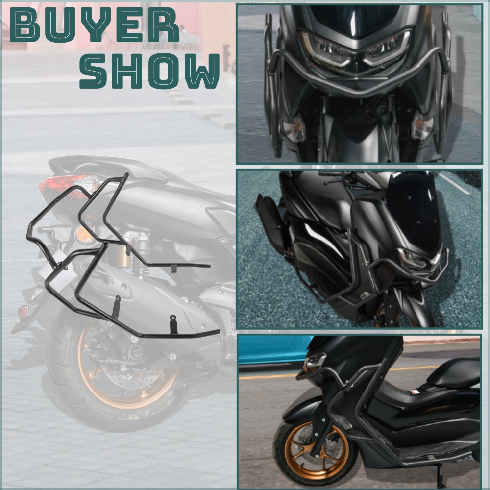 LJBKOALL for Yamaha NMAX 155 2021 2022 2023 Engine Guard Highway Crash ...