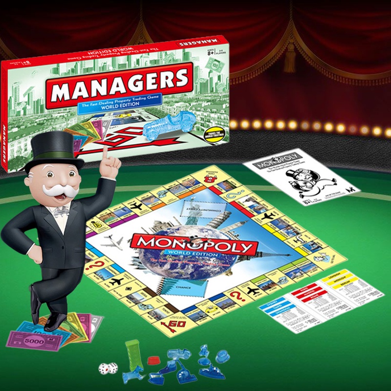 English Edition Monopoly Game Family Board Game For 2 To 6 Players ...