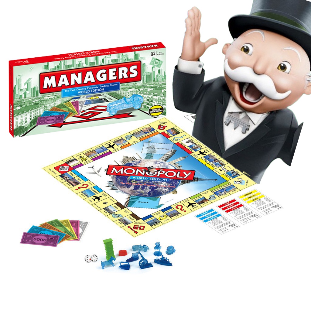 Monopoly Classic Edition Strategy Game English Version Party Board Game ...