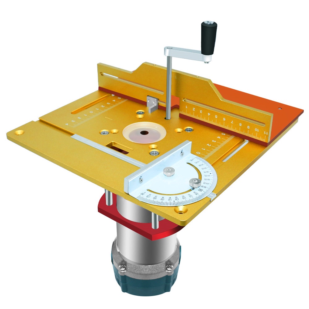 Upgraded Aluminium Router Table Insert Plate Woodworking Tool Set with ...
