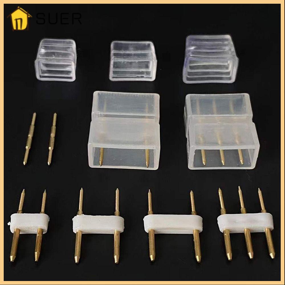 SUER1EN Connector, 6mm 7mm 8mm 9mm 10mm 2 Pin 3Pin LED Strip Connector ...