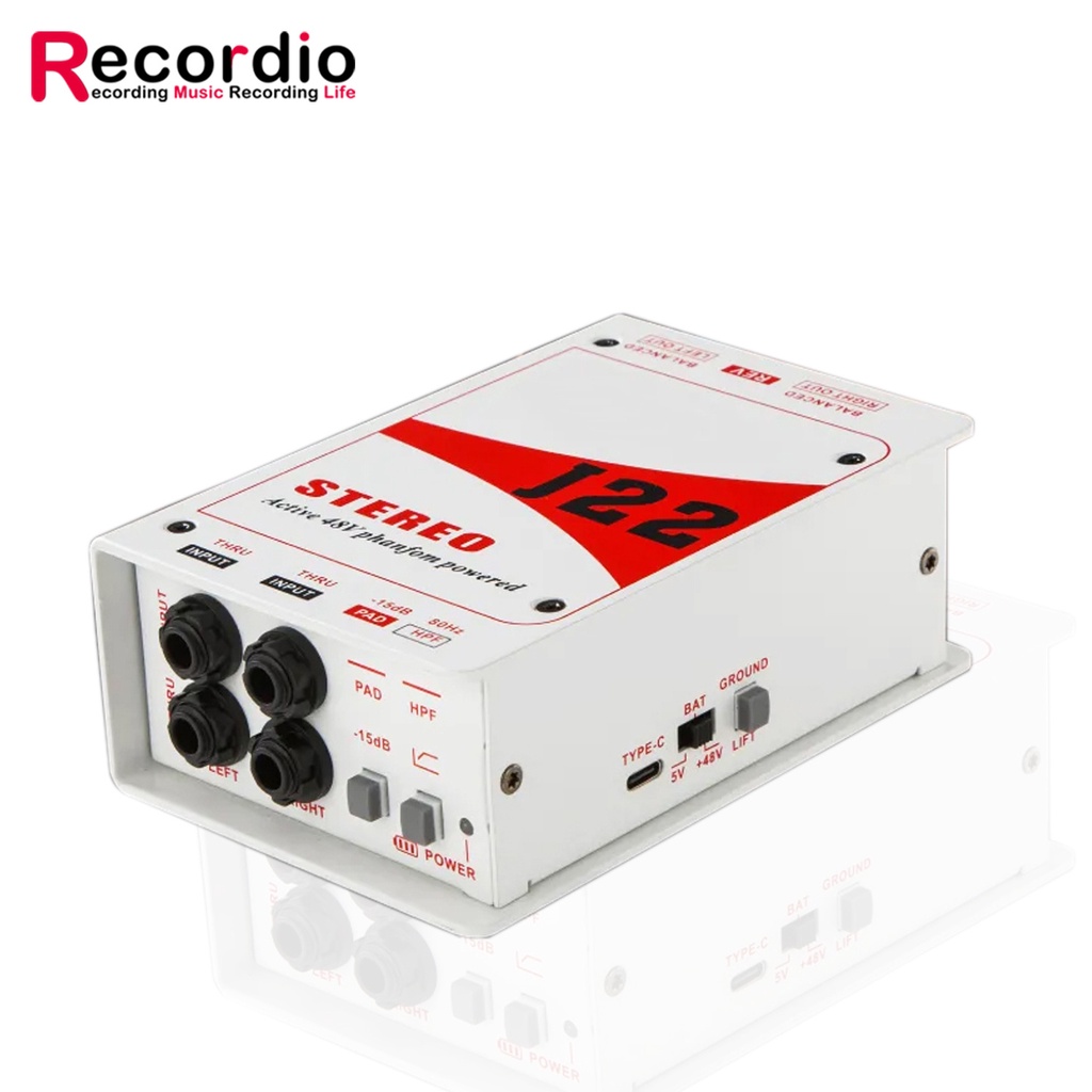 GAZ-J22 Professional Dual Channel Stereo 48V Phantom Power Supply ...