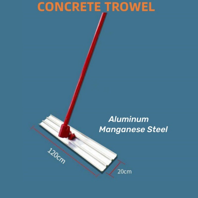 【COD】Aluminun Magnesium Extra Long Steel Floor Bull Float Ground Flat ...