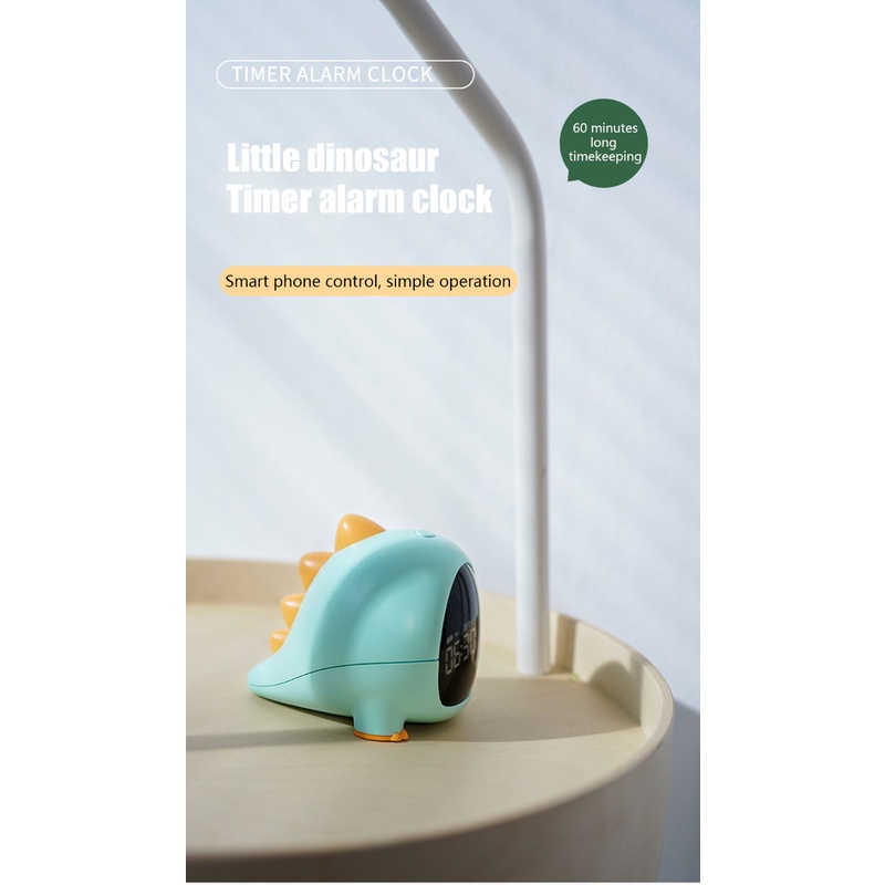 Dinosaur Timing Alarm Clock USB Charging Desktop Decoration Cartoon ...