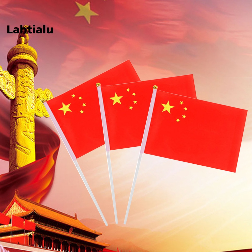 Lahtialu 10Pcs Great Visual Effect China National Flag Garden Decor ...