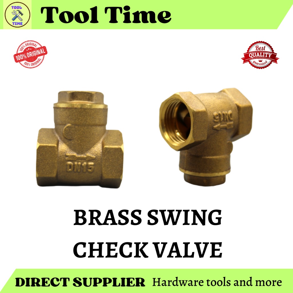 BRASS SWING CHECK VALVE 100% AUTHENTIC | Shopee Philippines