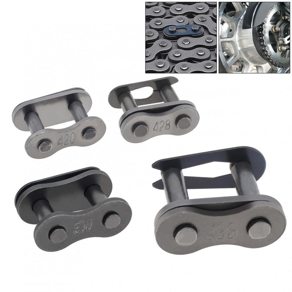 1 Piece 420 / 428 / 530 / 630 Heavy Duty Chain Master Link Roller Chain ...