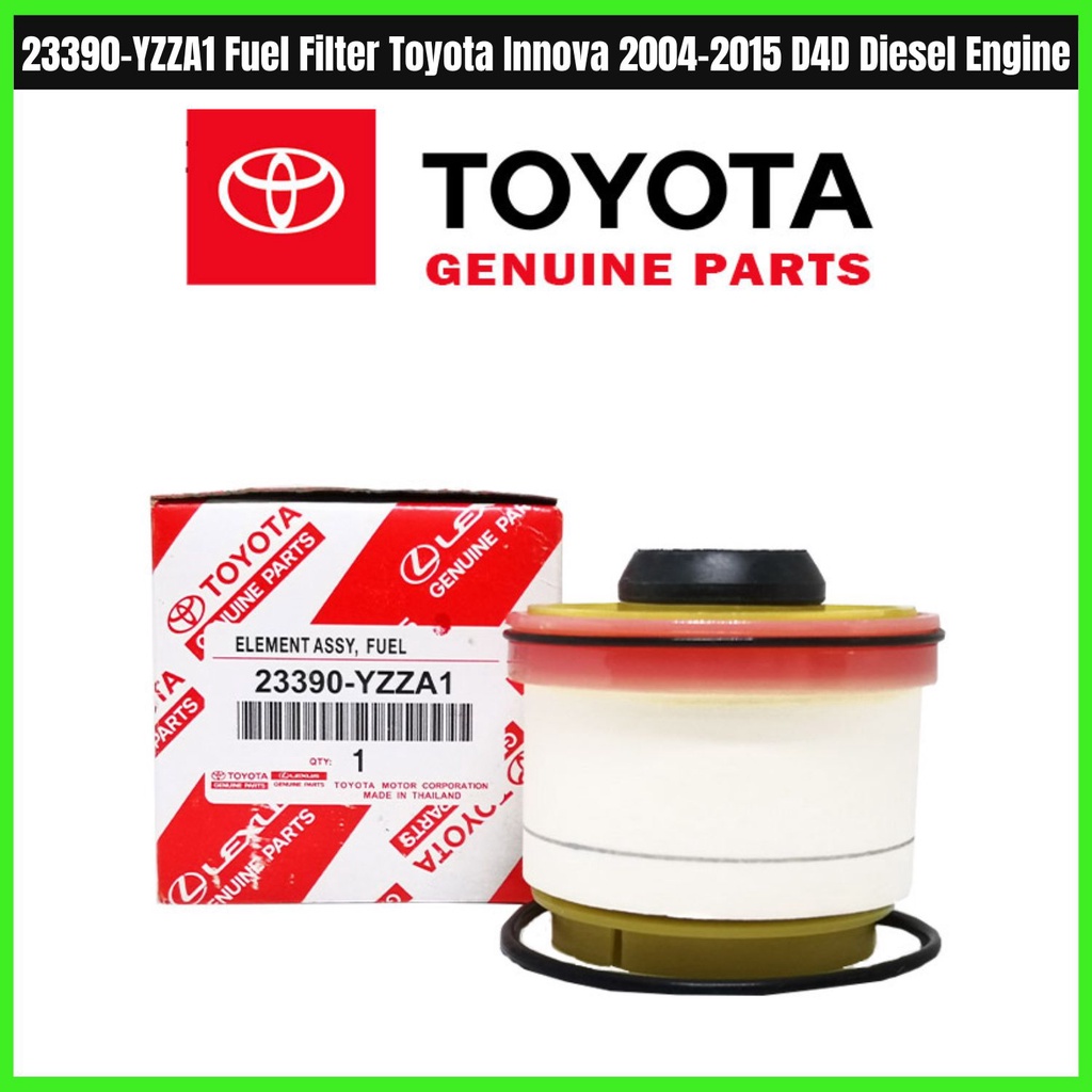 23390-YZZA1 Fuel Filter Toyota Innova 2004-2015 D4D Diesel Engine ...