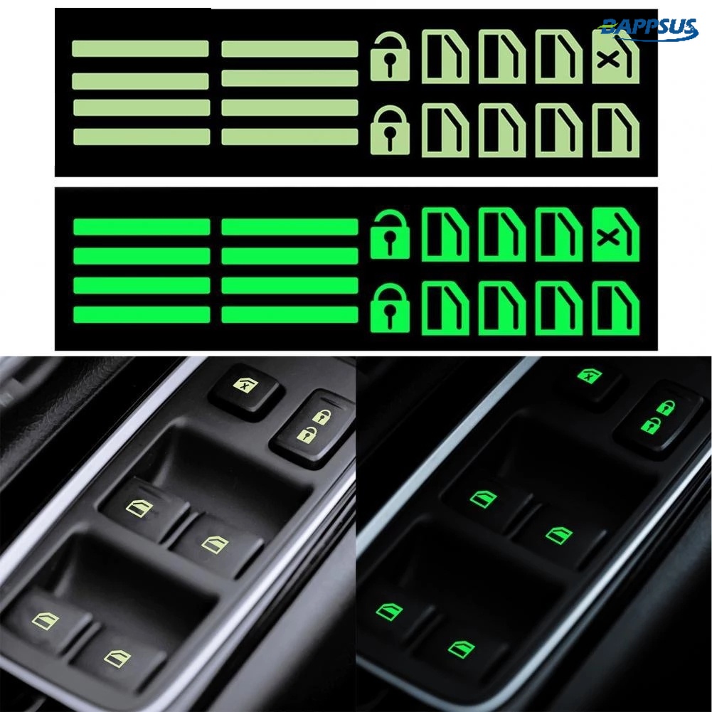 General Motors Window Door Switch Button Luminous Sticker, Universal ...
