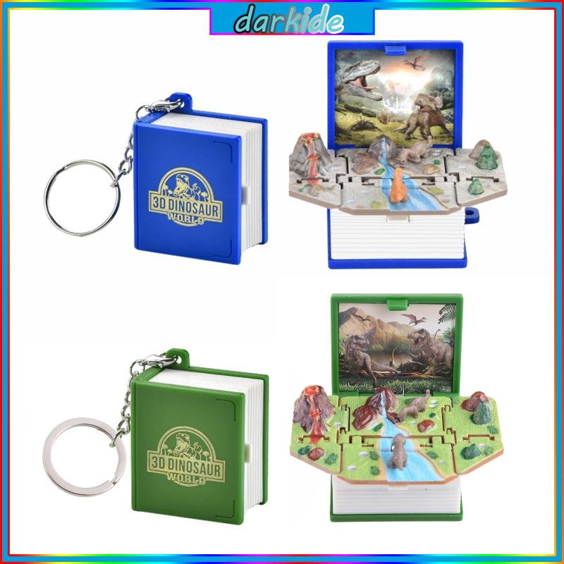 Dark Dinosaur Keychains for Kids Backpack for Pop Up 3D Mini Dinosaurs ...
