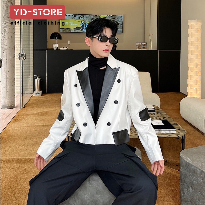 Jacket Men Spring Autumn Design Niche Street Wear Puffer Handsome Men's ...