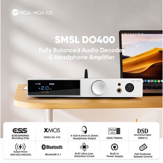 SMSL DO400 Fully Balanced Audio Decoder & Headphone Amplifier ...