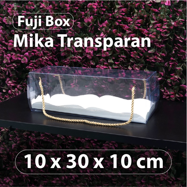 Transparent Mica Hampers Box 10 x 30 x 10 cm - Mica Fuji Hampers ...