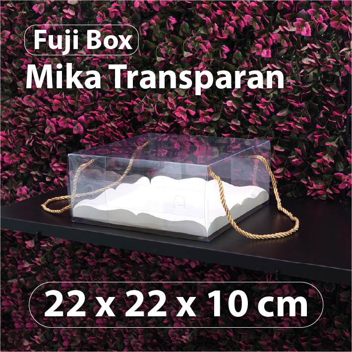 Transparent Mica Hampers Box 22 x 22 x 10 cm - Mica Fuji Hampers ...