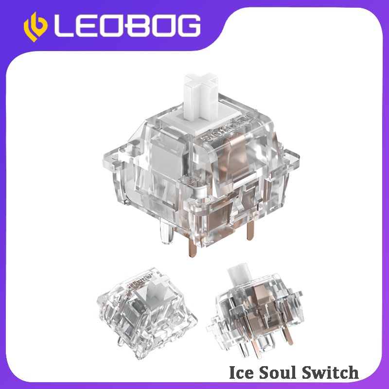 LEOBOG IceSoul switch | lubed | light pressure switch |DIY transparent ...