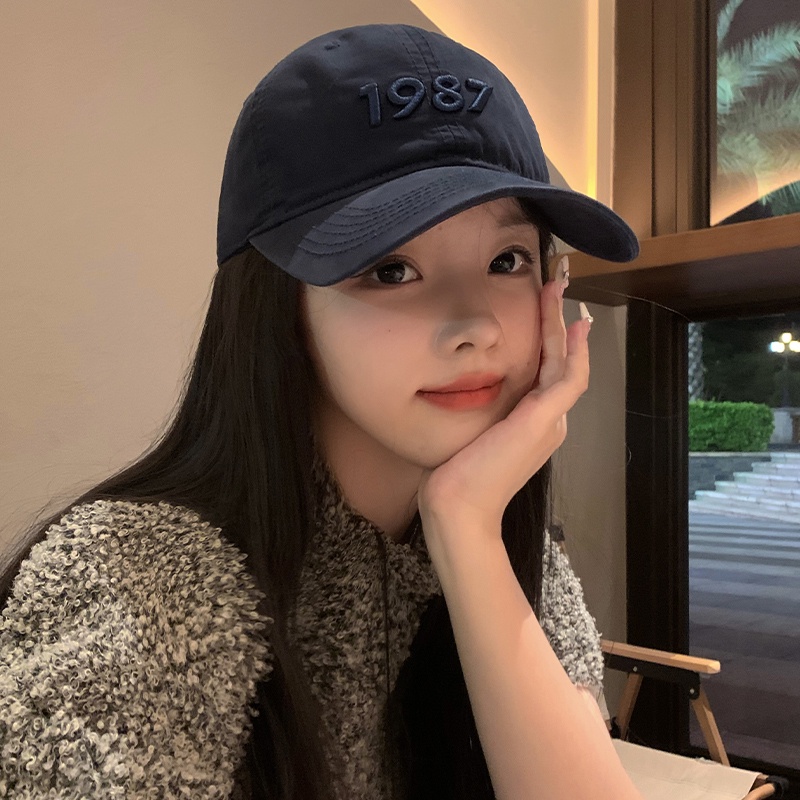 Big Head Circumference Baseball Cap Female Trendy Embroidered Letters ...