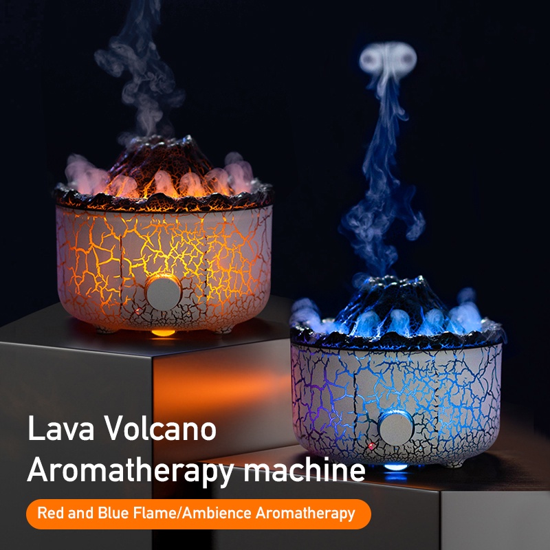 Air Humidifier Volcano Aromatherapy Humidifiers Diffusers with Light ...
