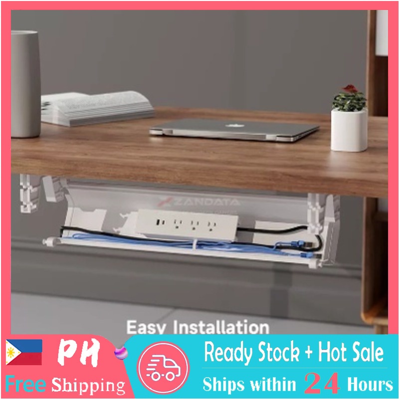 550*180MM Plastic Under Desk Cable Management Tray Office Desk Cable ...