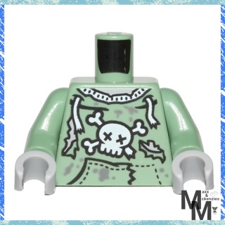 Zombie Torso Sweatshirt Tattered with Skull and Crossbones ...