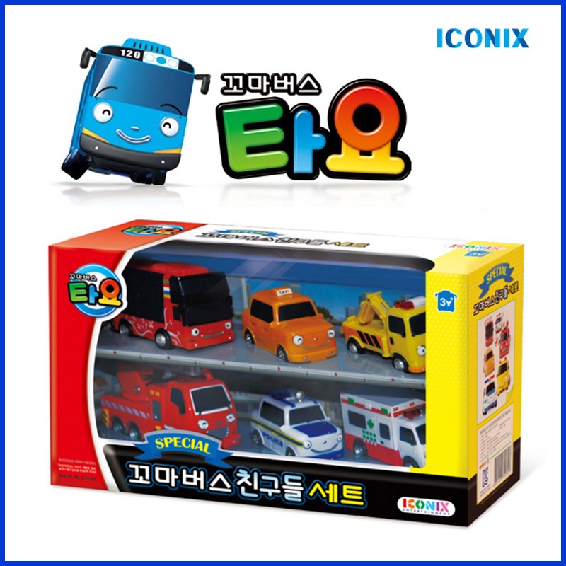 Iconix Korea 6 PCS Tayo Special The Little Bus Friends Set | Shopee ...