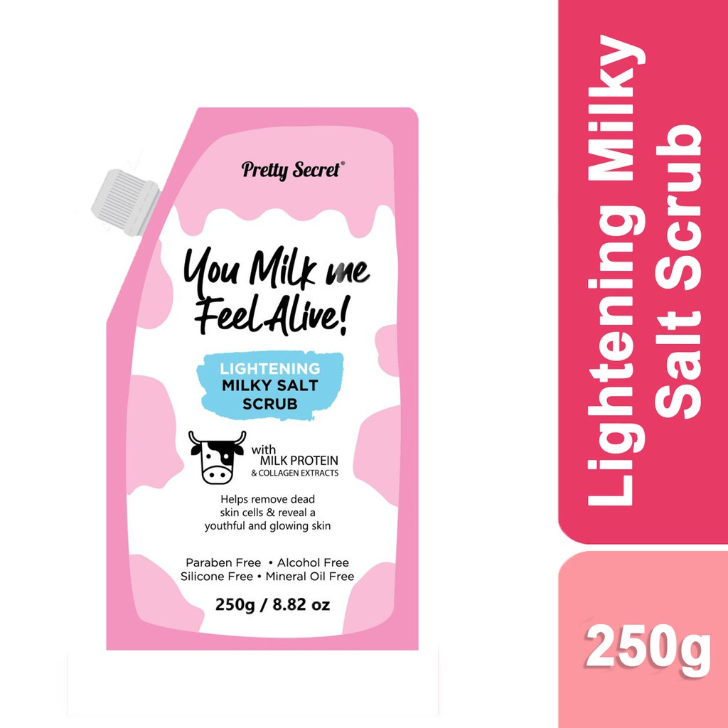 PRETTY SECRET Lightening Milky Salt Scrub 250g 8.82oz | Shopee Philippines