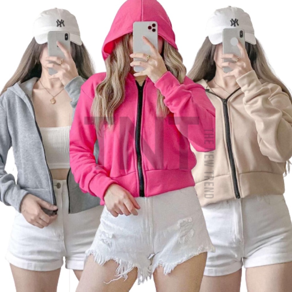 TNT Hoodie Jacket Terry Brass For Women High Quality Fabric Freesize ...