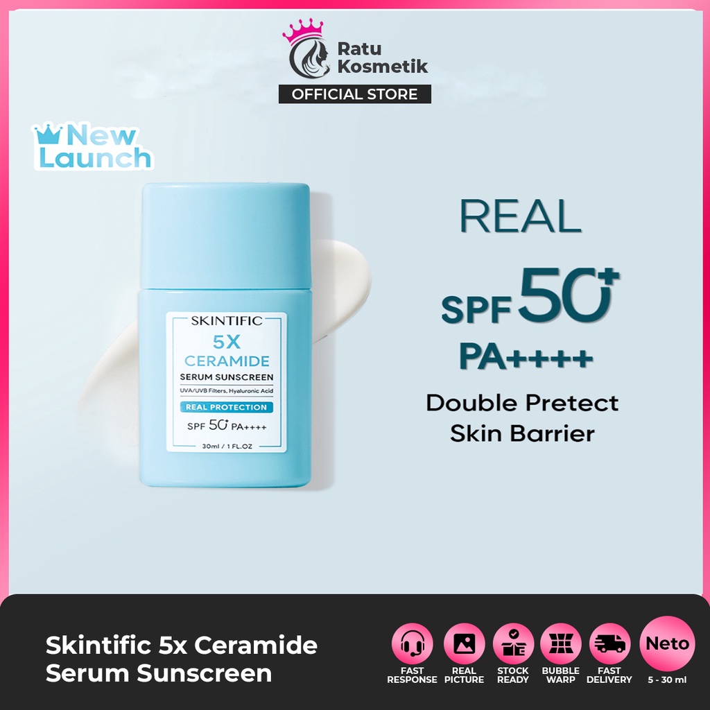 Skintific Sunscreen 5X Ceramide Serum Sunscreen Stick SPF50 Skincare ...